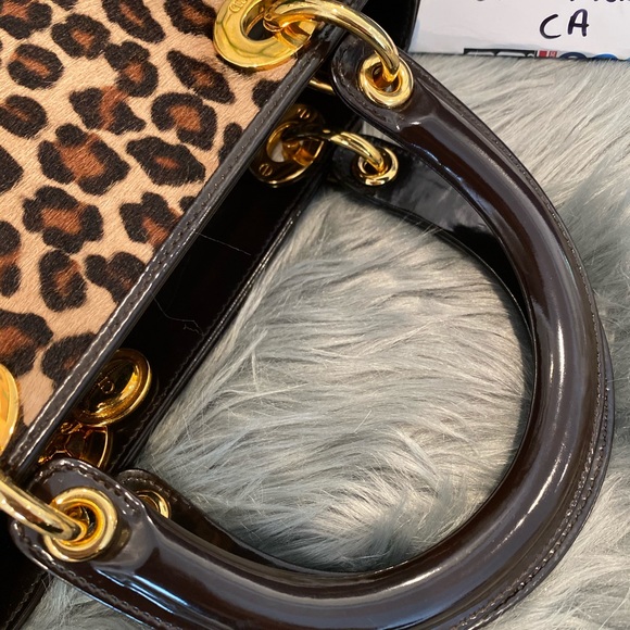 Dior | Bags | Authentic Christian Dior Lady Bag Leopard | Poshmark